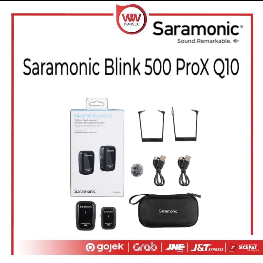 Jual Saramonic Blink 500 Pro X Q10 Dual-Channel Wireless Microphone ...