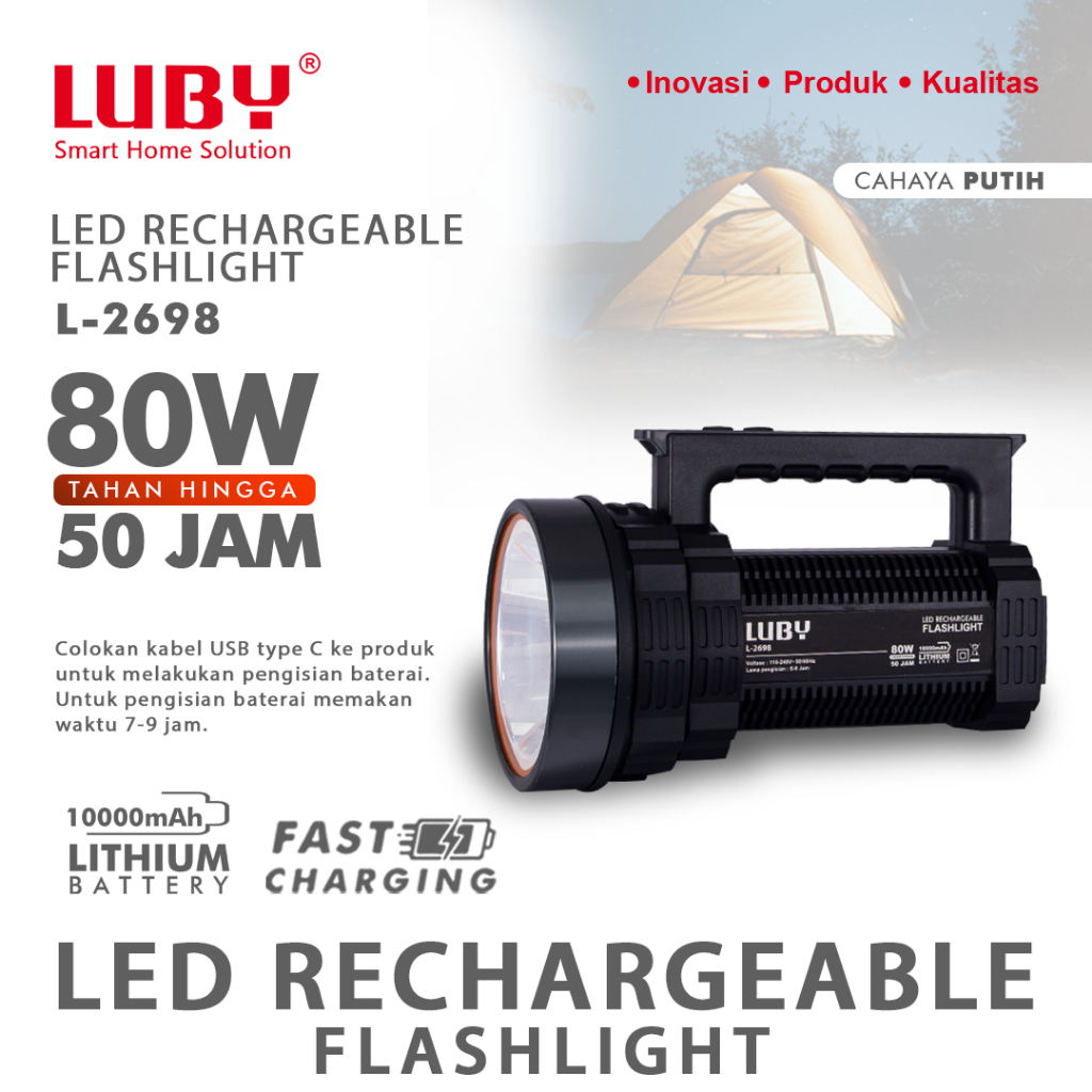 Jual Senter Luby tipe L-2698 | Shopee Indonesia