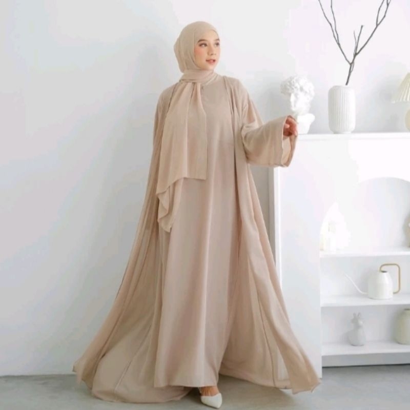 Jual KhilyaaQueen-ABAYA MEDINA MUSLIMAH (SET HIJAB PASHMINA) TERBARU / GAMIS ABAYA TURKEY ARAB ...