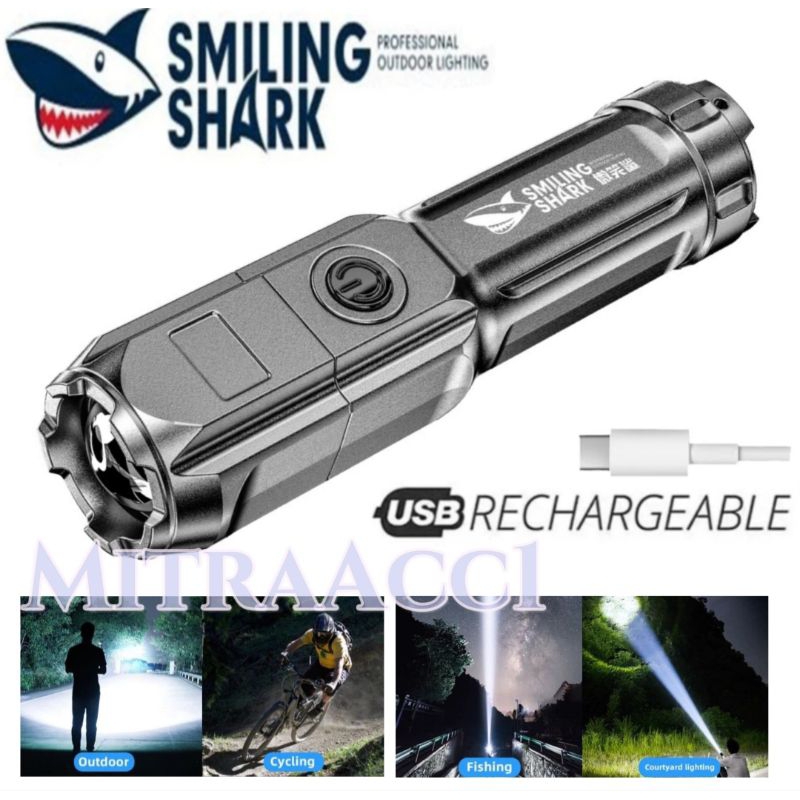 Jual Senter Swat Smilling Shark 36W/ Senter Kepala Headlamp/ Senter LED ...
