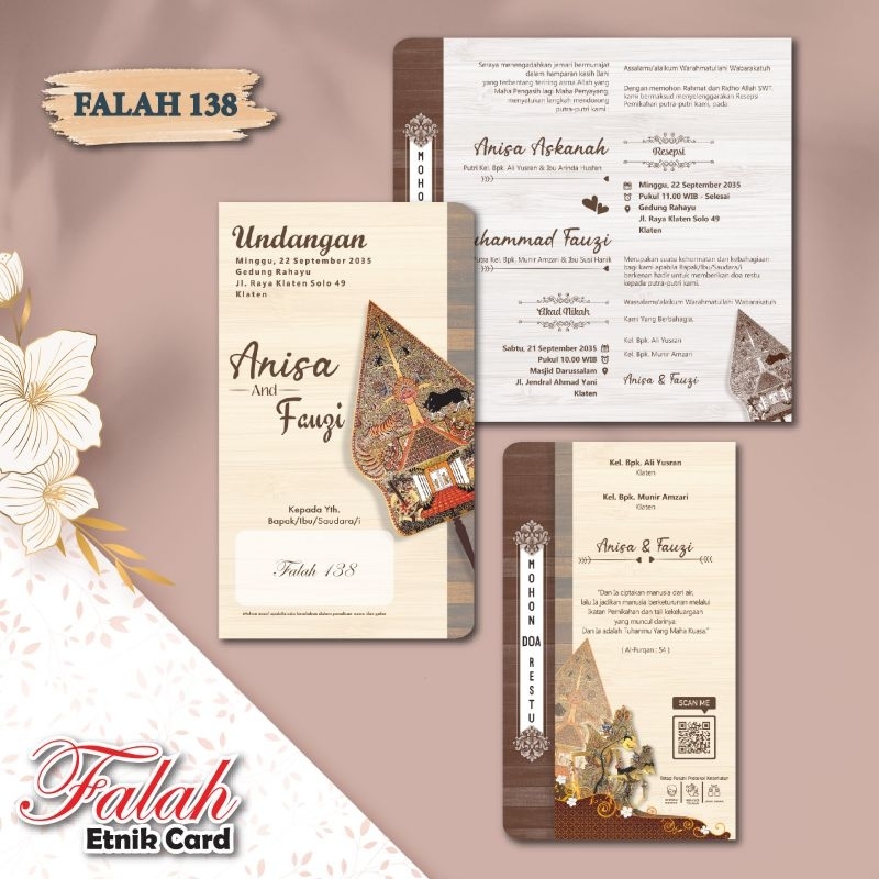 Jual Cetak undangan pernikahan atau serat ulem harga murah | Shopee ...