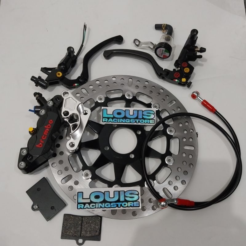 Jual paket kaliper master rem rx king kaliper 4 piston master rem set ...