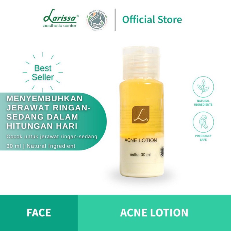 Jual Larissa Acne Lotion (jerawat ringan-sedang) | Shopee Indonesia