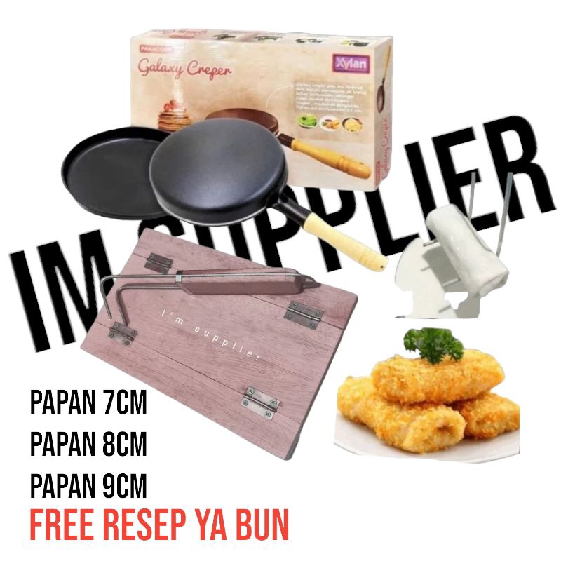 Jual Wajan walik crepes wajan teflon membuat kulit risol satu set ...