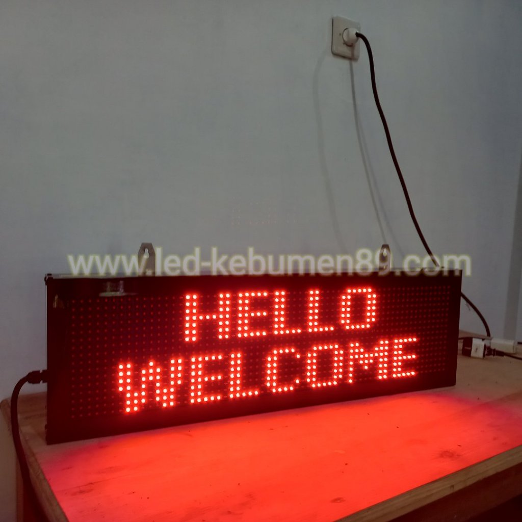 Jual Running text/led display outdoor,Merah,Biru,Putih,Hijau wIFI ...