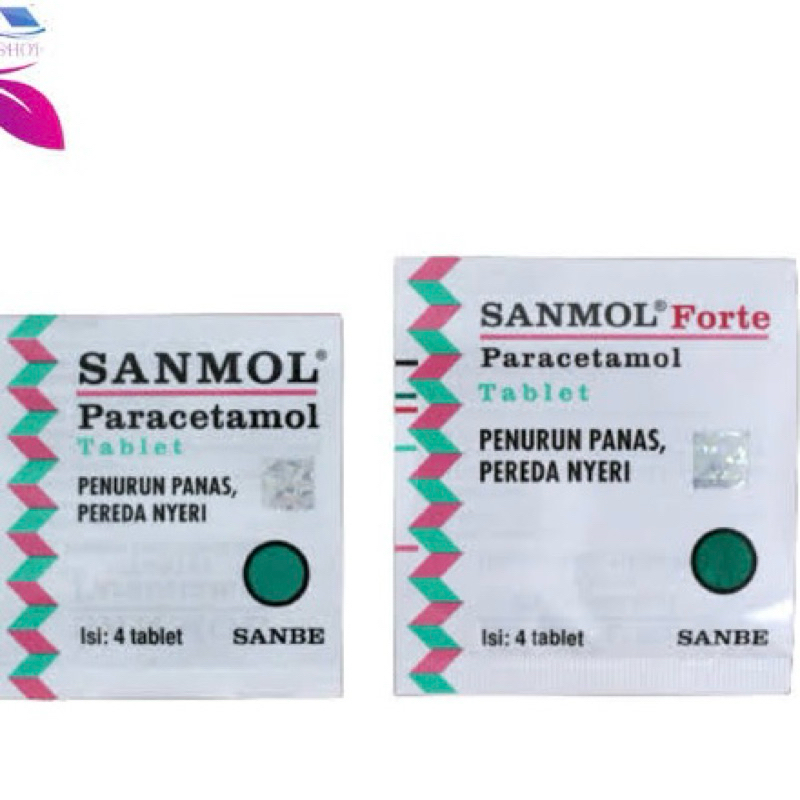 Jual SANMOL 500 MG & SANMOL FORTE 650 MG 4 TABLET | Shopee Indonesia