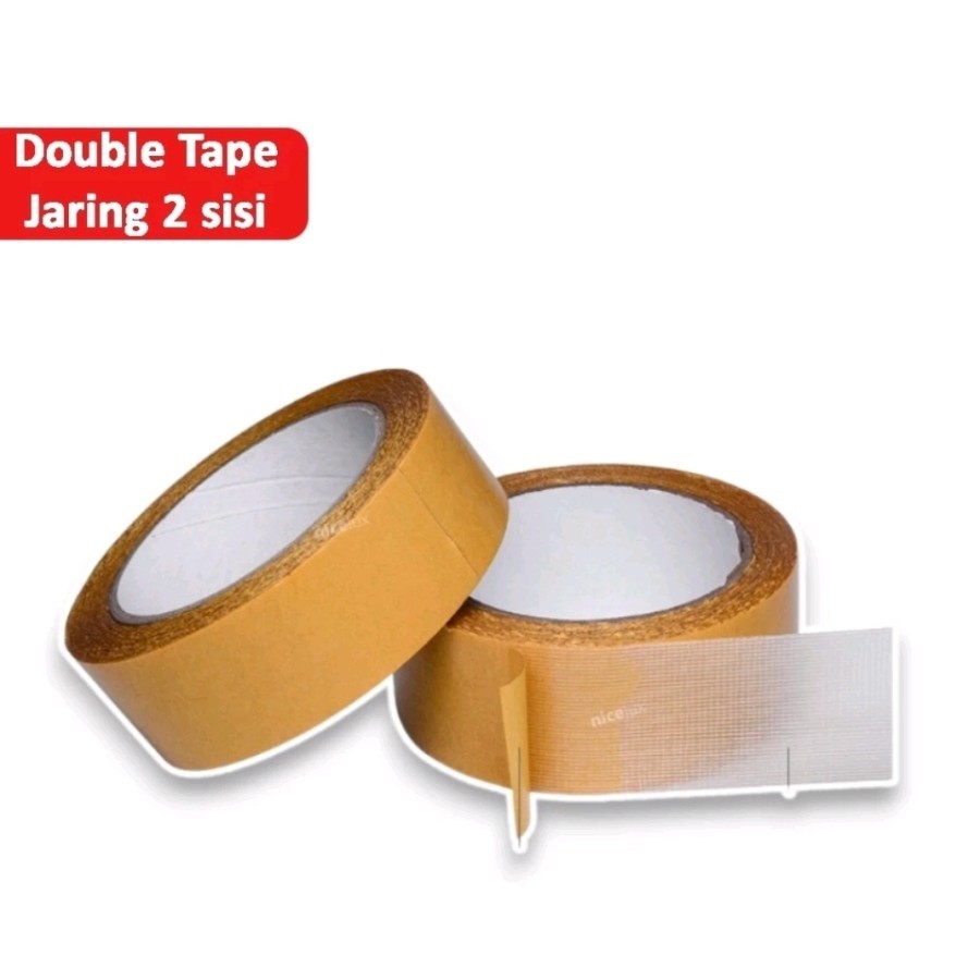 Jual Selotip solatip Double Tape Kain 2 Sisi Lakban Coklat Super ...