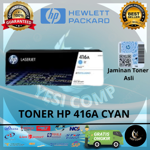 Jual HP LaserJet 416A Cyan (W2041A) Original Cartridge | Shopee Indonesia