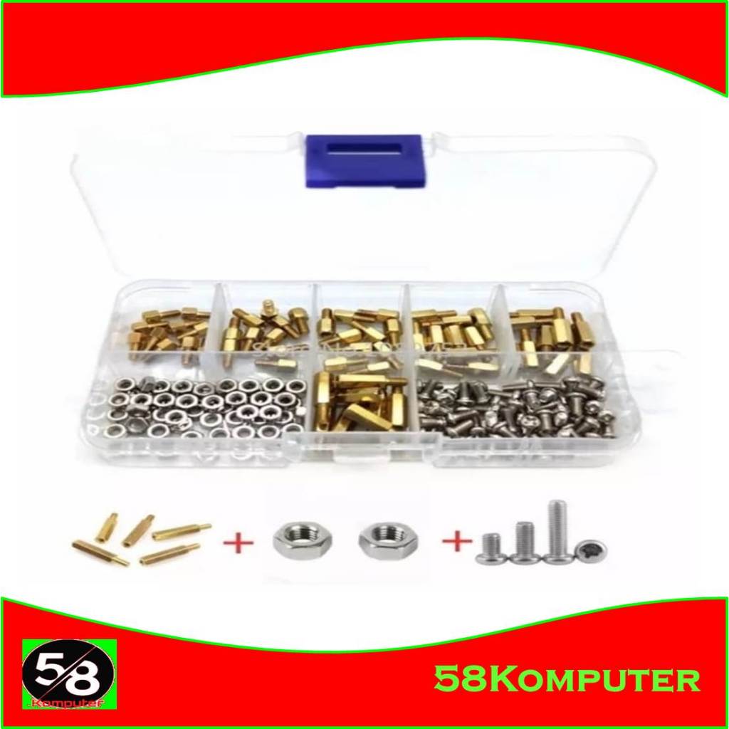 Jual XHHD Set Stand-off Spacer Kit Nylon M3 180 PCS | Shopee Indonesia