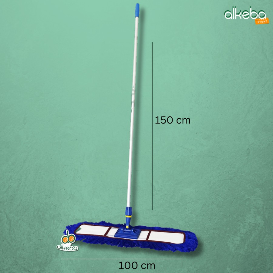 Jual Lobby Duster set 100 cm acrilic Standar / sapu pel tangkai + frame ...