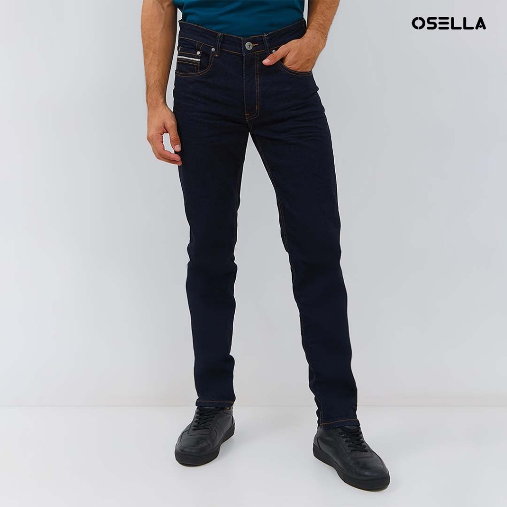 Jual Osella Edison Slim Fit Jeans in Raw Denim Wash 208O4001A3 | Celana ...