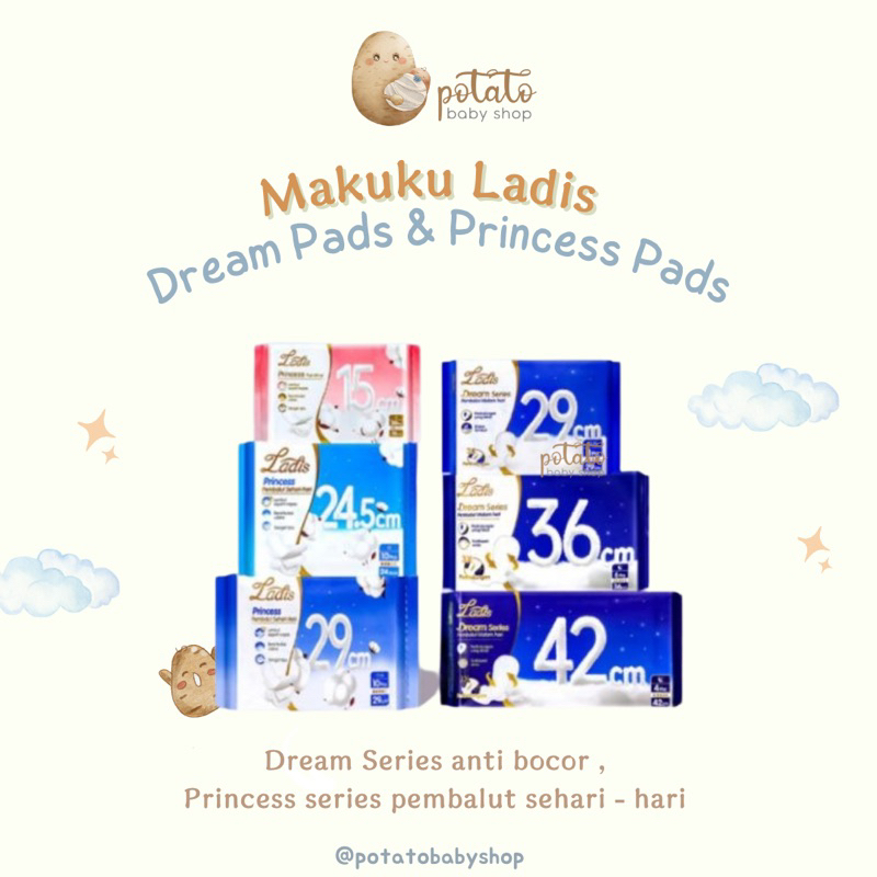 Jual Makuku Ladis Dream & Princess Mensturation Pads - Pembalut ...