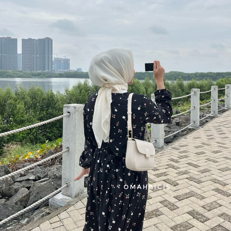 Jual Himari Dress korean vintage- Dress Korea- Dress crinkle - Dress ...