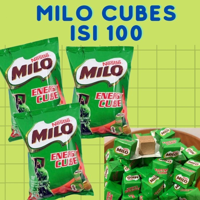 Jual MILO CUBES ISI 100 pcs / MILO / Import / Milo Cubes | Shopee Indonesia