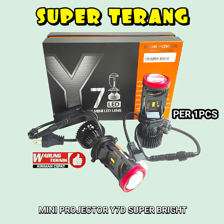 Jual LAMPU LED MOBIL MOTOR H4 MINI PROJECTOR PROJIE Y7D SUPER BRIGHT | Shopee Indonesia