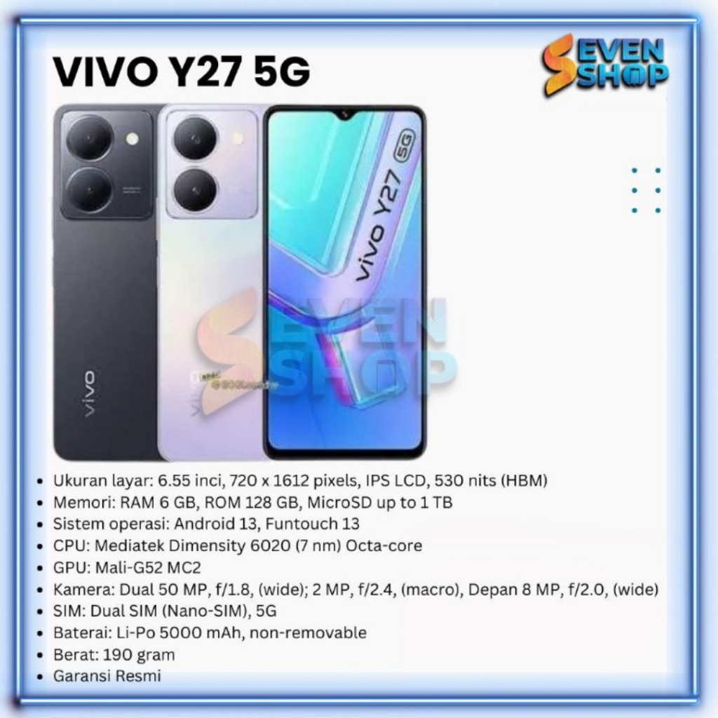 Jual VIVO Y27 5G | Shopee Indonesia