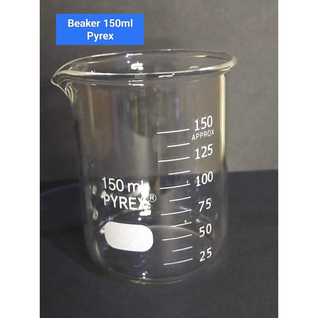 Jual Beaker glass gelas beaker 150ml kaca pyrex gelas piala 150ml ...