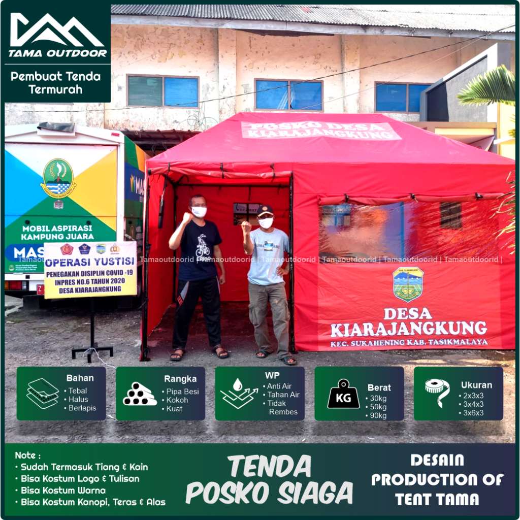 Jual Tenda Kesehatan Posko Siaga Buperta 3x4 - Posko Keamanan Sangga ...