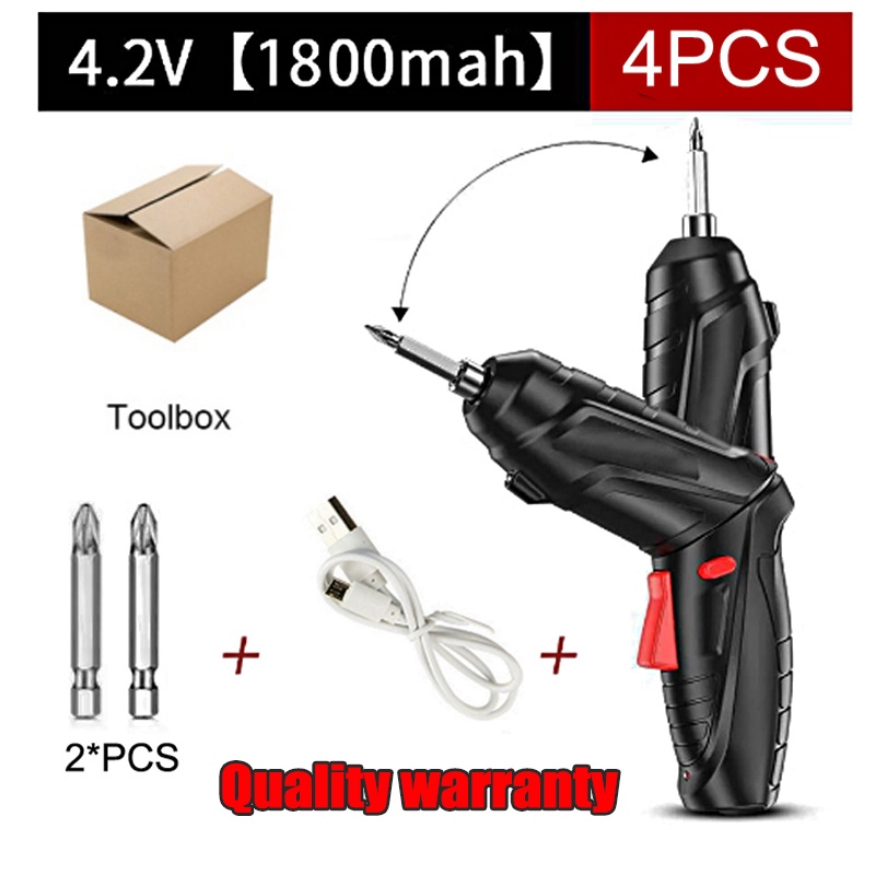 Jual Cordless Screwdriver / Mesin Bor Cordless Mini 4pcs Set / Bor mini ...