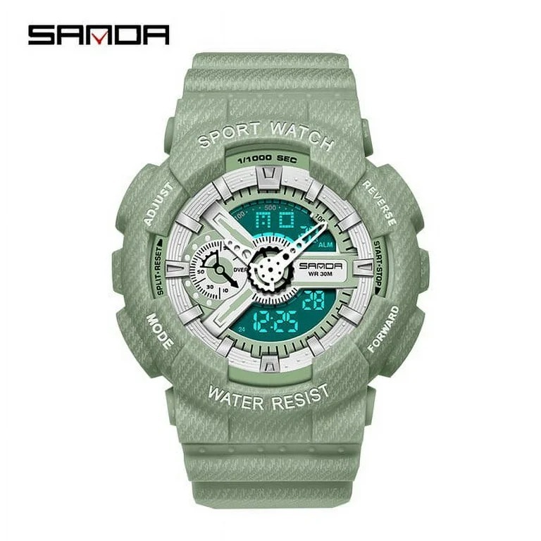 Jual SANDA 299 Jam Tangan Pria dan wanita Digital analog Olahraga Jam Tangan Kuarsa Tahan Air ...