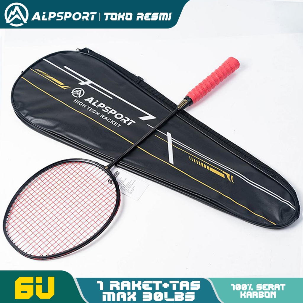 Jual ALPSPORT RR【2Raket + Tas】4U G5 100% Serat Karbon Penuh Desain Asli ...