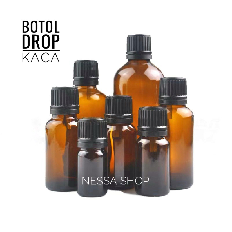 Jual BOTOL KACA DROP 5,10,15,20,30,50,100ml | Shopee Indonesia