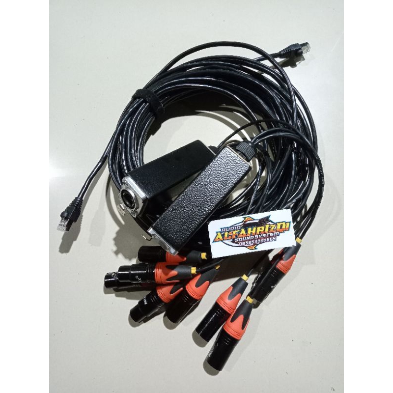 Jual SNAKE LAN RJ45 TO XLR 4 CHANNEL BALANCE Set Kabel 30M | Shopee ...