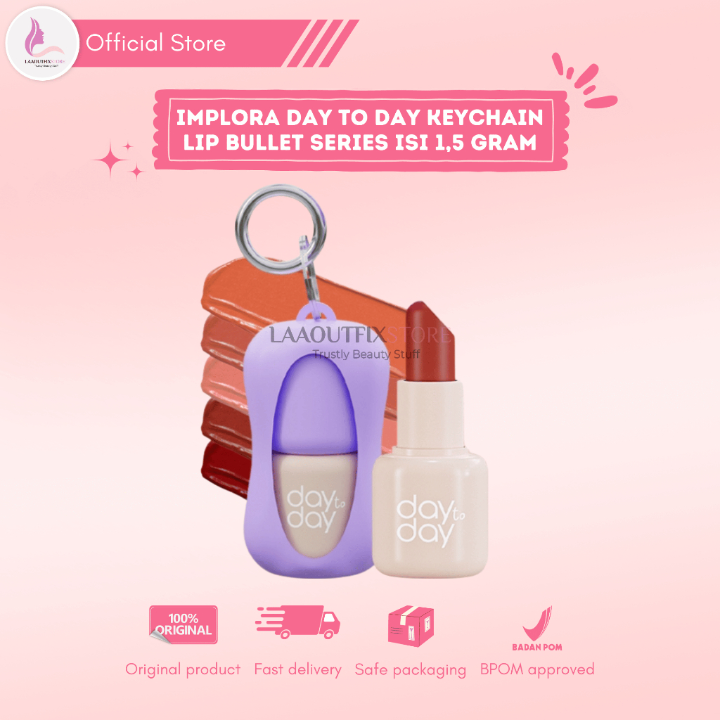 Jual IMPLORA DAY TO DAY KEYCHAIN LIP BULLET SERIES ISI 1.5 GRAM ...