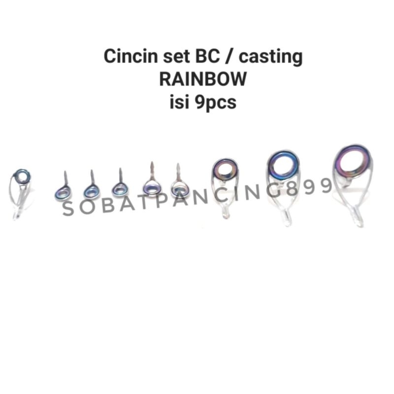Jual Set Cincin atau Ring Pancing tipe Casting BC Rainbow | Shopee ...