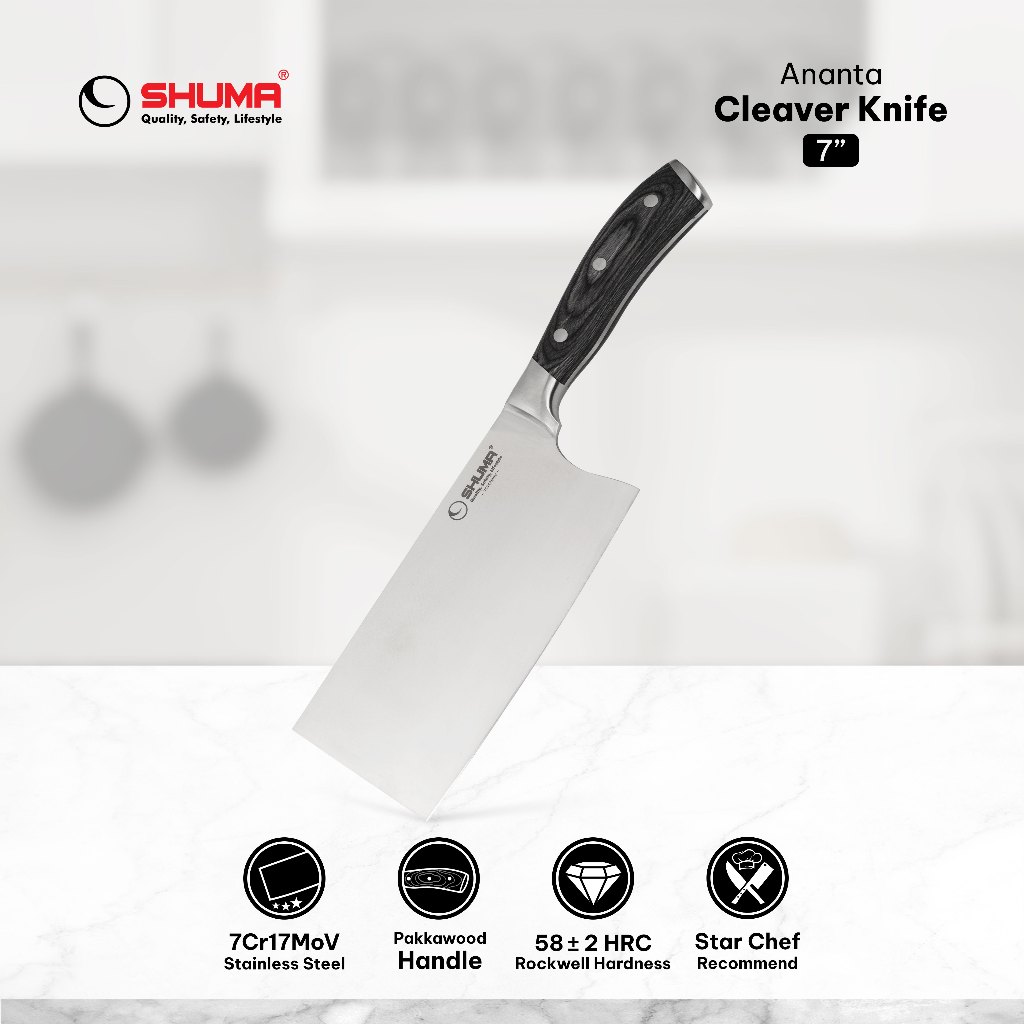 Jual SHUMA PISAU ANANTA Cleaver Knife Pisau Dapur untuk memotong tulang ...