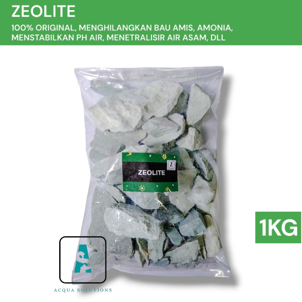Jual Batu Zeolit Media Filter Air Penyerap bau Amis Amonia 1Kg | Shopee ...