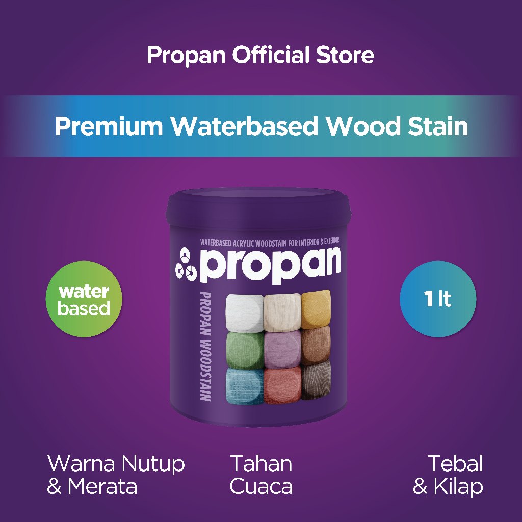 Jual PROPAN Waterbased Wood Stain PWS-631 1 L | Shopee Indonesia