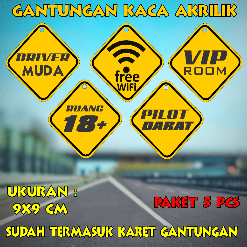 Jual Gantungan kaca truk bus hiasan tempel DI kaca mobil - 01 Akrilik ...