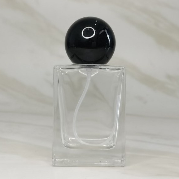 Jual BOTOL PARFUM 30ML BENING/CLEAR KOTAK - TUTUP SPRAY BULAT HITAM ...