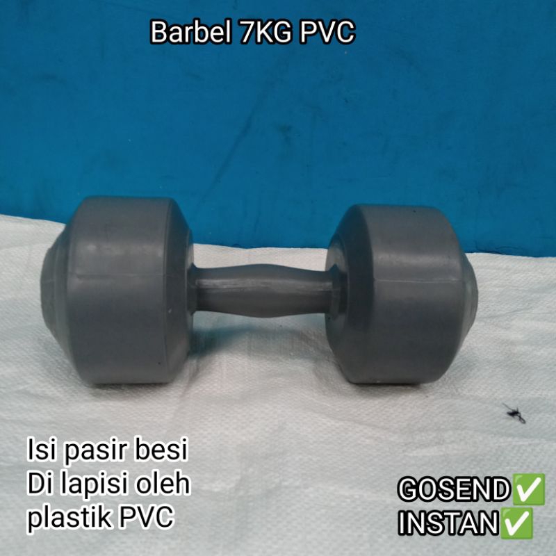 Jual Barbel 7kg Barbel plastik pvc latihanan angkat beban dumble dumbbell dumbell 7 kg | 7 kilo ...
