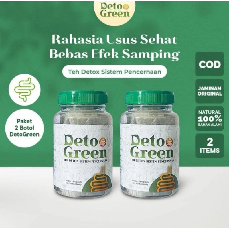 Jual 4 Botol DetoGreen Detox Sistem Pencernaan dan Membersihkan Usus ...