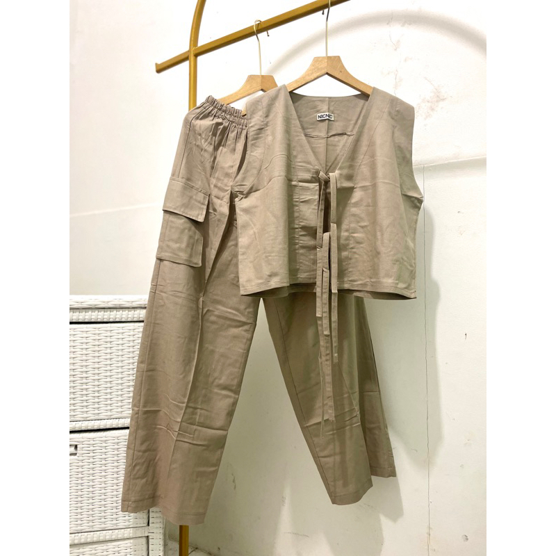 Jual Oneset vest tali cargo | Shopee Indonesia