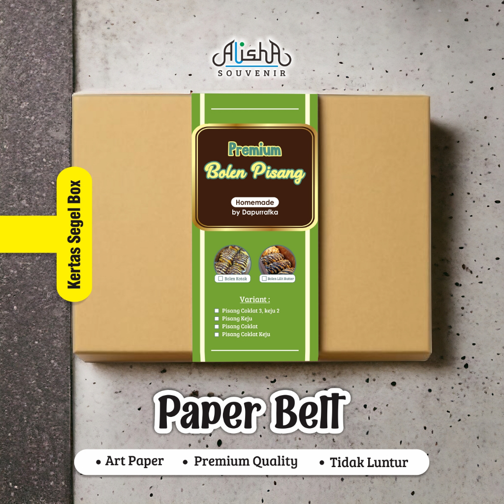 Jual Paperbelt Segel Kemasan Produk Custom Nama Toko & Brand | Stiker ...