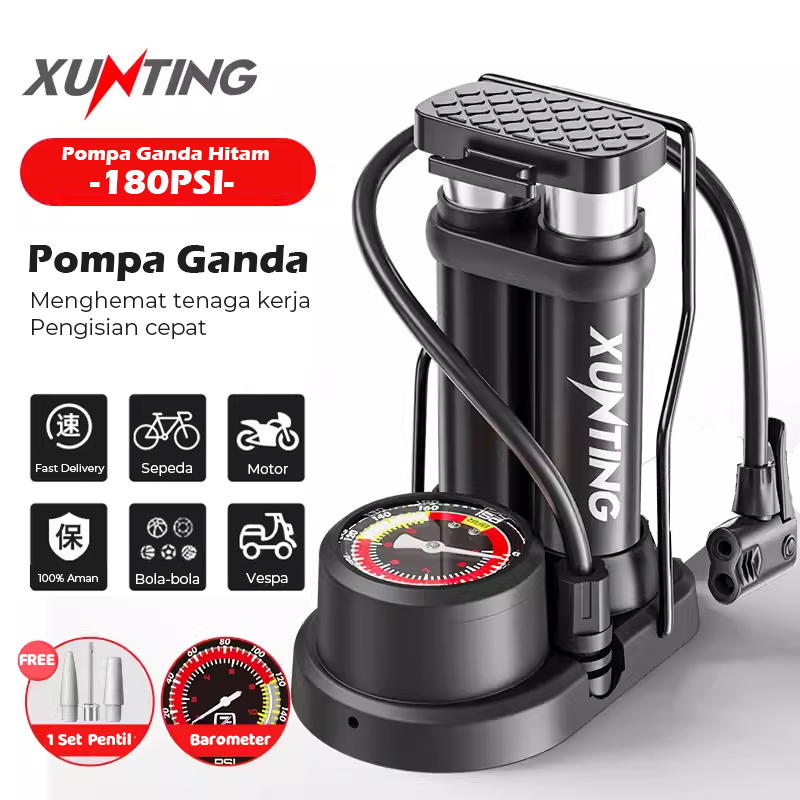 Jual Pompa Angin Kaki/Pompa Kaki/Pompa Ban Mini Foot Pump Portable High ...