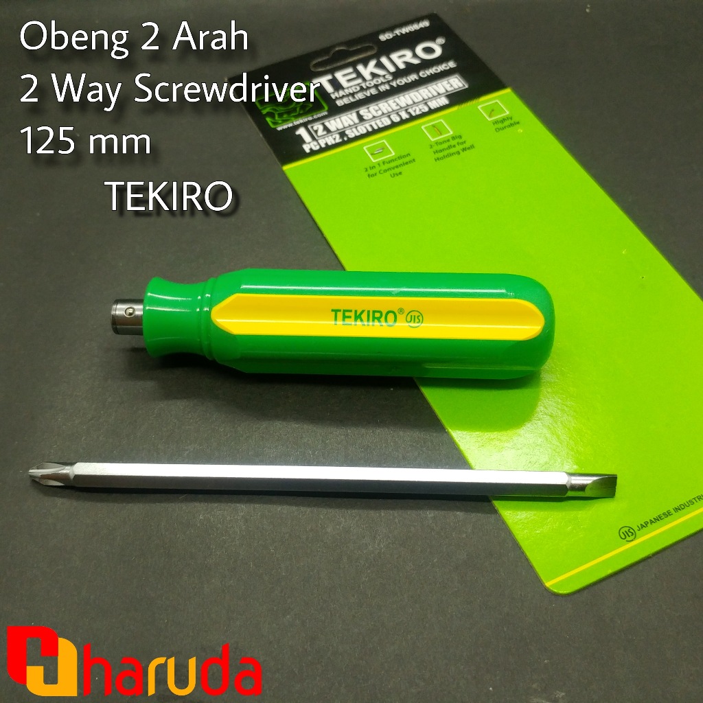 Jual Obeng TEKIRO 2 Way Screwdriver 125 mm / Obeng Bolak Balik ...