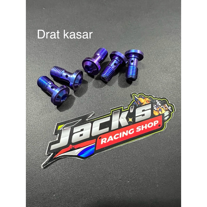 Jual Titanium Probolt Baut Kaliper Banjo Selang Rem Kasar Halus Grade 5 original vietnam ...