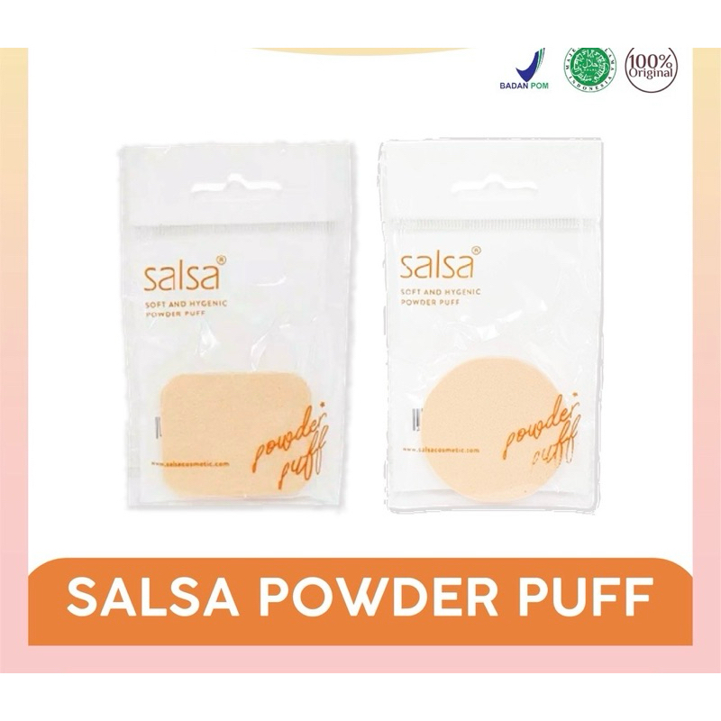 Jual SALSA Soft and Hygenic Powder Puff | Spons Bedak Coklat Bulat ...