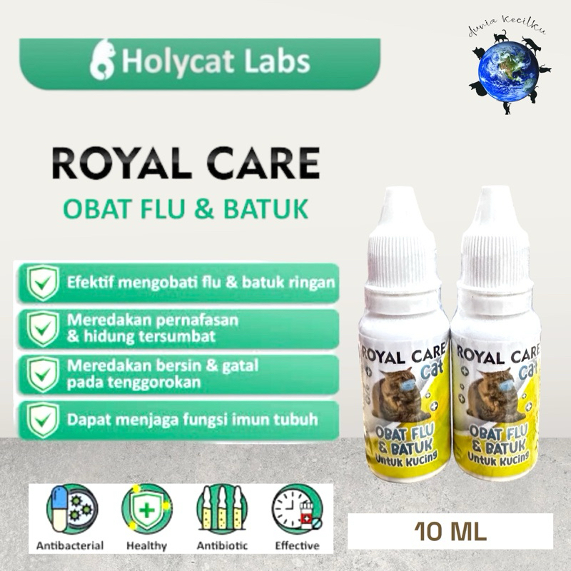 Jual Royal Care Flu Kucing - Cat Flu - Obat Batuk & Pilek Kucing (10 ML ...