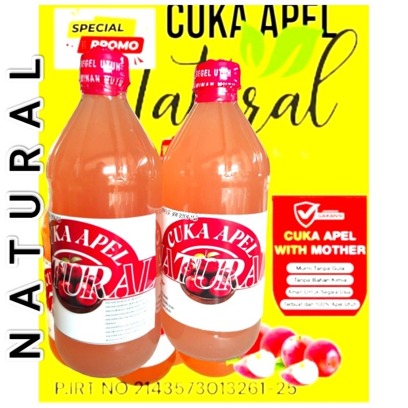 Jual CUKA APEL batu malang - with mother, original,Raw Apple Cider ...
