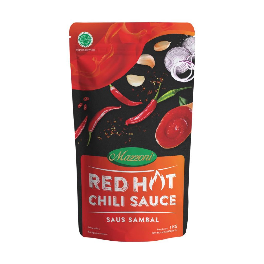 Jual Mazzoni Red Hot Chili Sauce 1 Kg | Shopee Indonesia