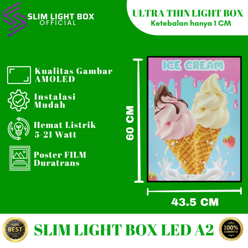 Jual Slim Light Box LED Frame - A2 | Shopee Indonesia