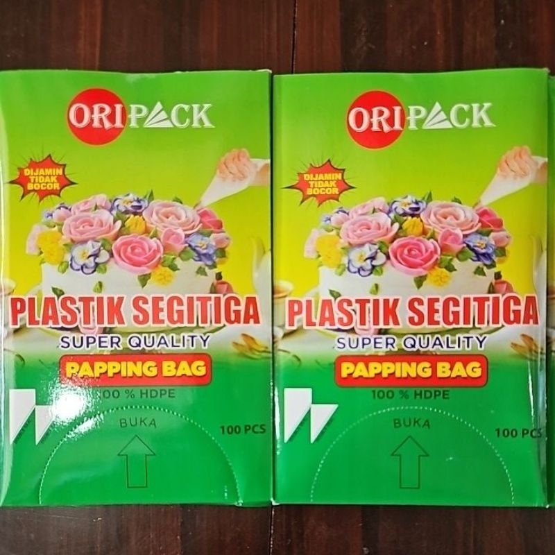 Jual (Isi 100) Plastik Segitiga Papping Bag isi 100 lembar / Papping ...