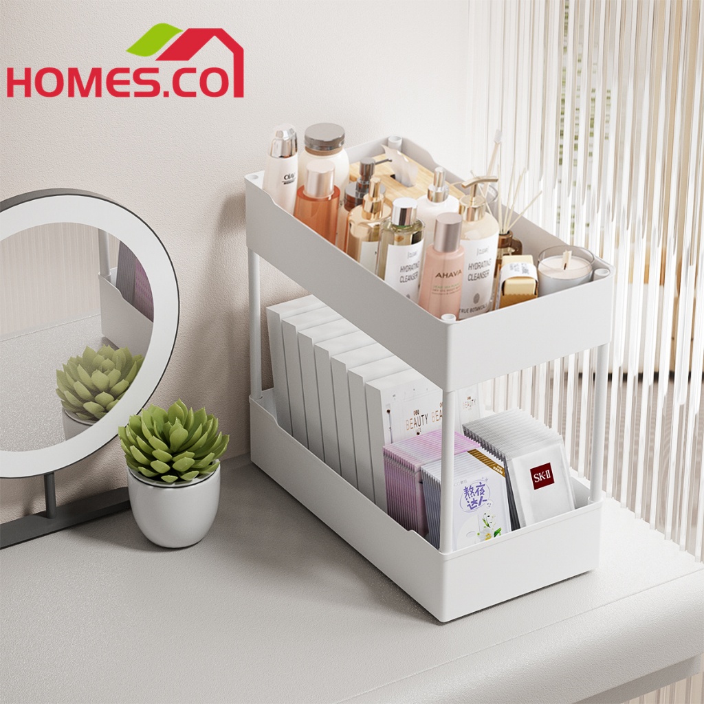 Jual Homes Rak Dapur Square Rak 2 Susun Putih/Rak Susun Serbaguna/Rak ...