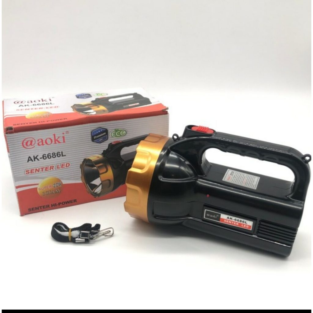 Jual SENTER LED JUMBO AOKI AK 6686L Rechargeable Search Light AK-6686L ...