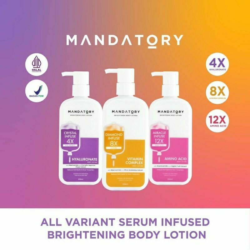 Jual MANDATORY BODY LOTION SERUM INFUSED BRIGHTENING | Shopee Indonesia